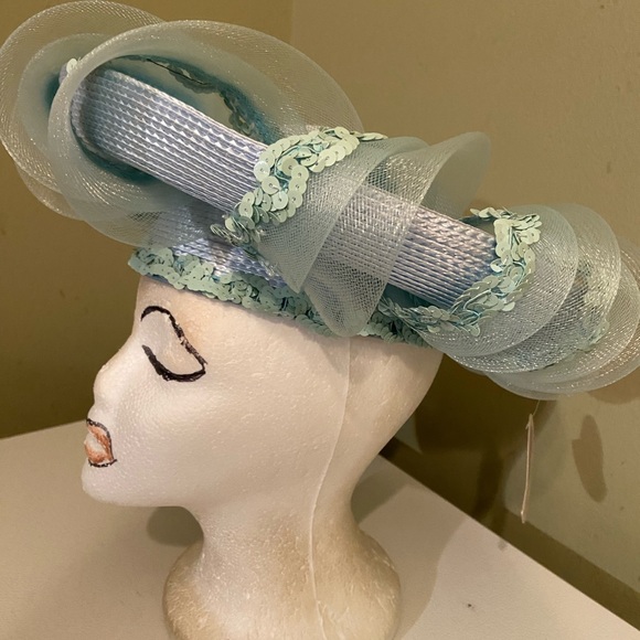 Ellie Fine Hats | Accessories | Nwt Baby Blue Church Dress Hat By Ellie ...